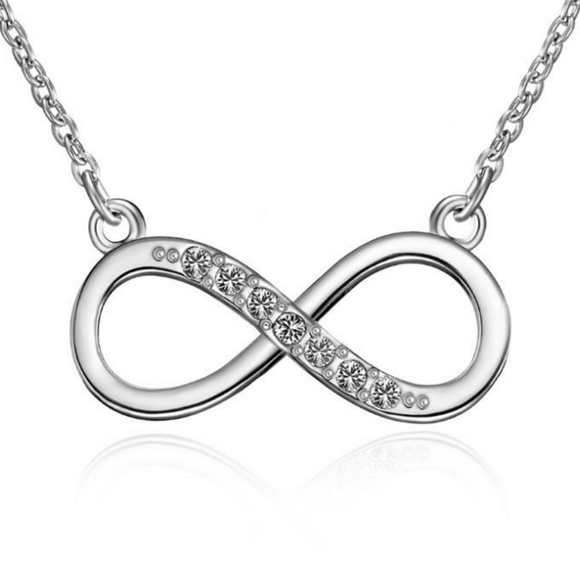Swarovski | Jewelry | Swarovski Infinity Necklace | Poshmark
